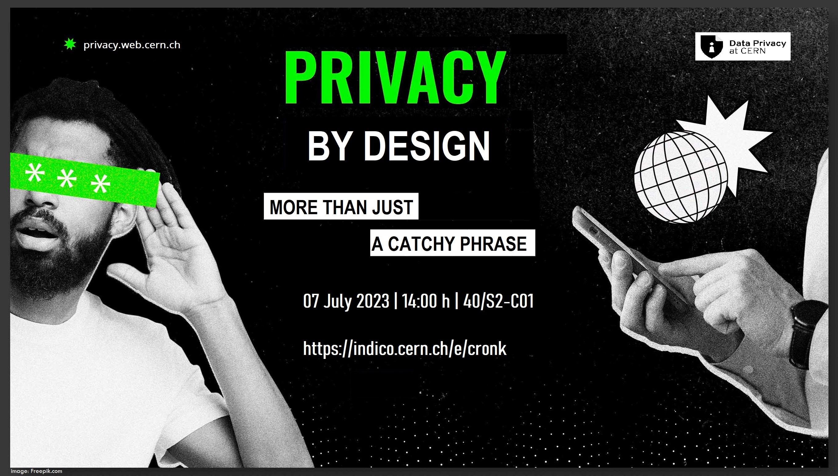 “Privacy by Design: more than just a catchy phrase” - Conference with R. Jason Cronk | Data ...